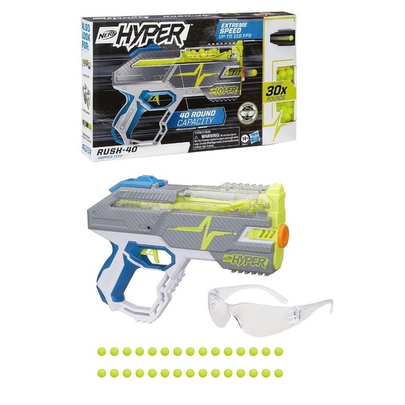 Nerf | Toys | New Nerf Hyper Rush4 Pumpaction Blaster And 30 Nerf Hyper ...